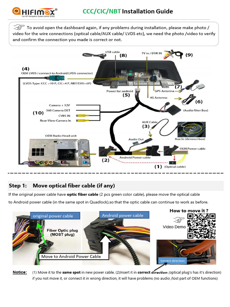 CCC CIC NBT Install Guide | PDF | Android (Operating System) | Bluetooth