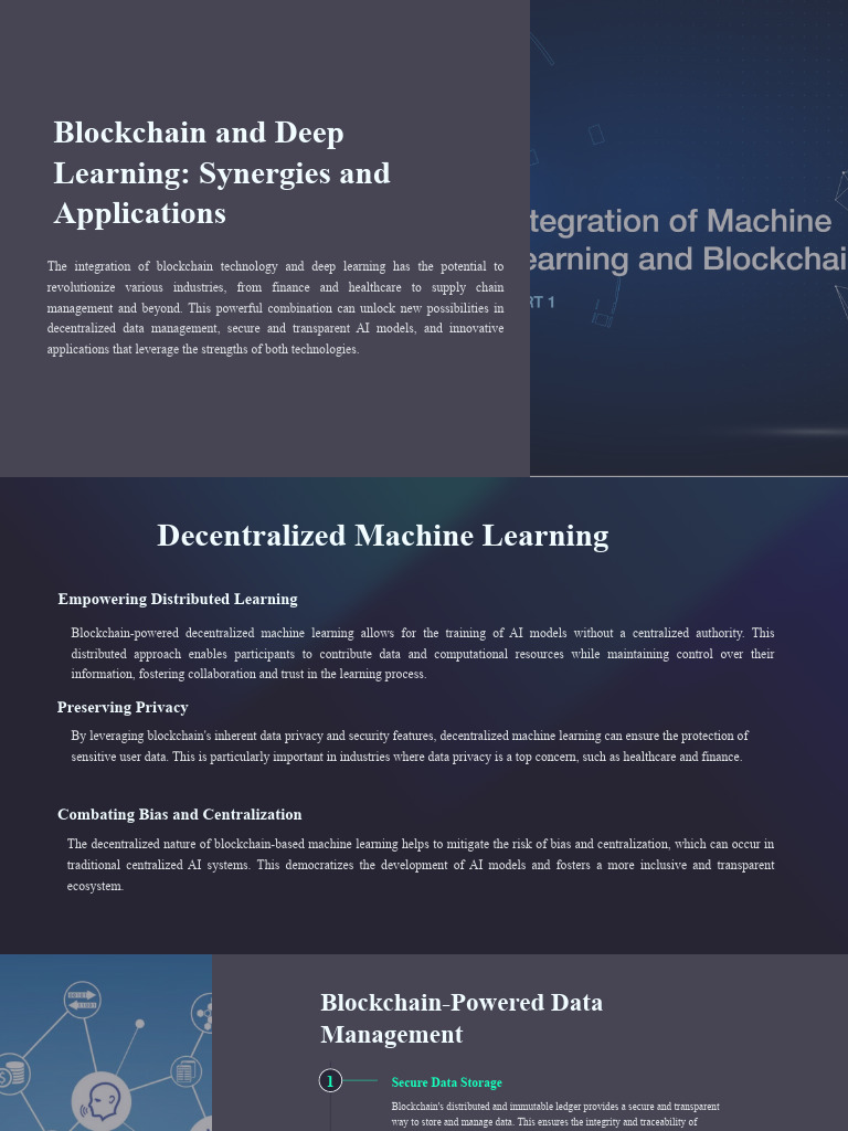 Blockchain and Deep Learning Synergies and Applications | PDF ...