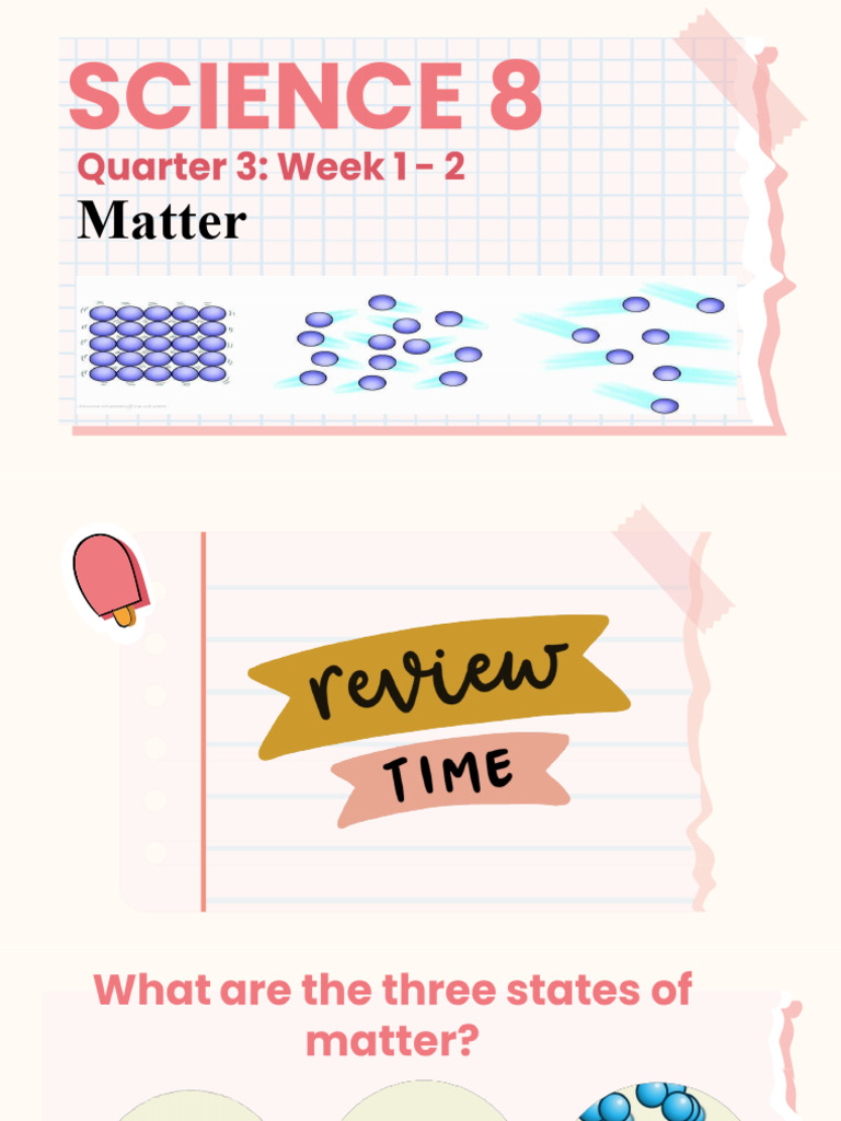 Matter and Its Phase Changes | PDF | Science & Mathematics