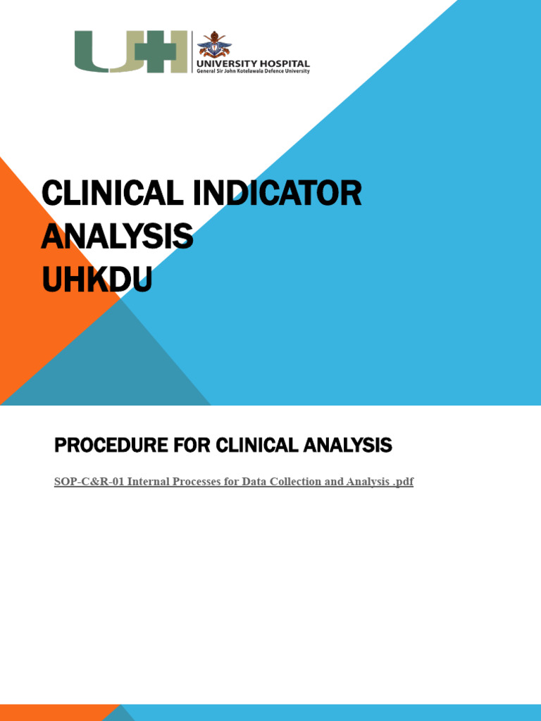 Clinical Indicators - UHKDU | PDF | Ct Scan | Radiology