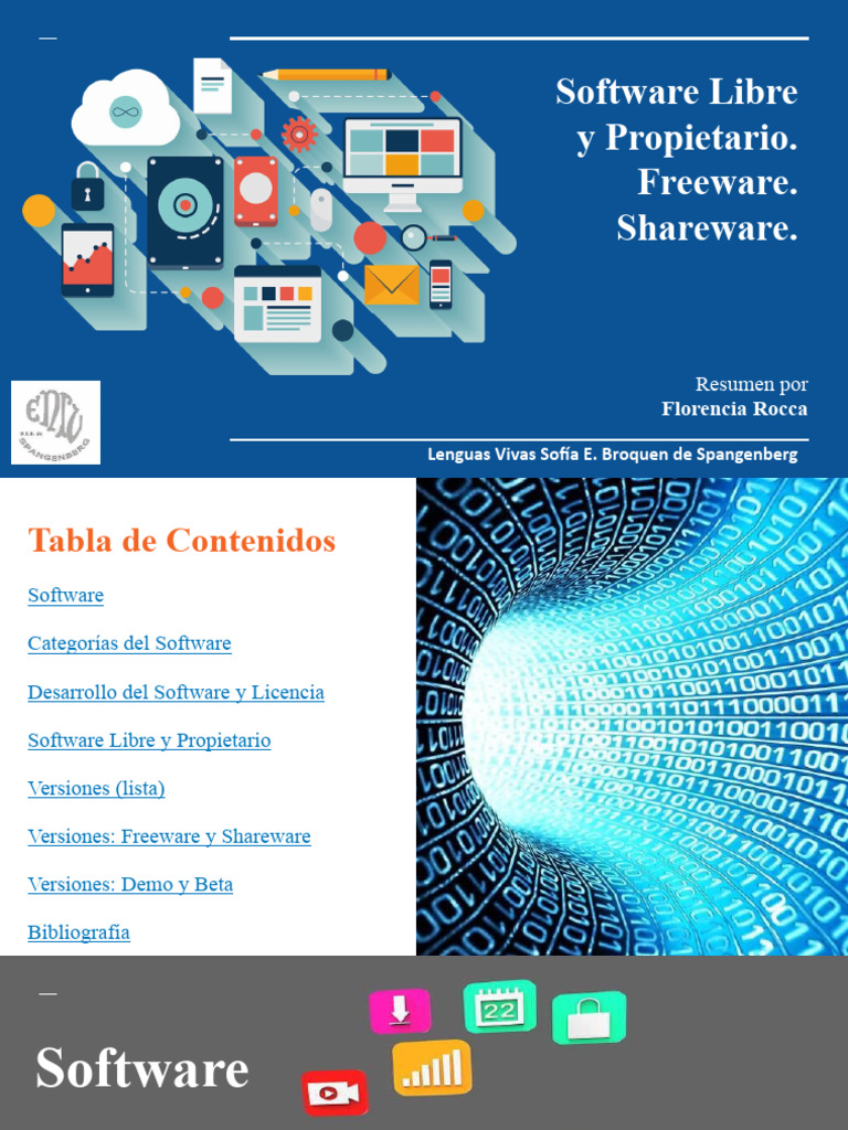 Software Libre y Software Propietario. Freeware. Shareware - Resumen | PDF | Software libre ...