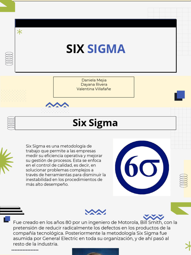 Six Sigma PDF | PDF | Six Sigma | Calidad (comercial)