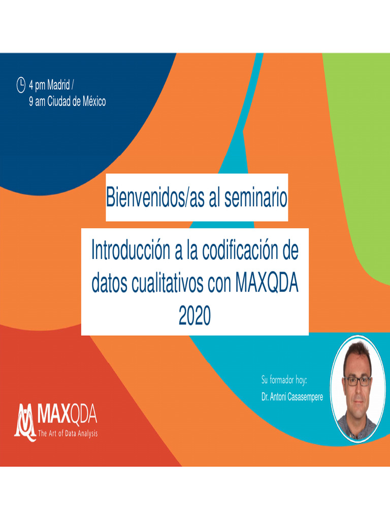 Introducción A La Codificación Cualitativa Con MAXQDA 2020 | PDF | Razonamiento inductivo ...