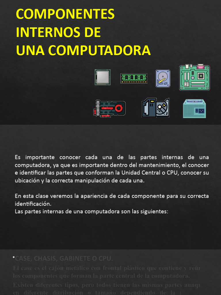 Partes de CASE | PDF | Hardware de la computadora | Almacenamiento de ...