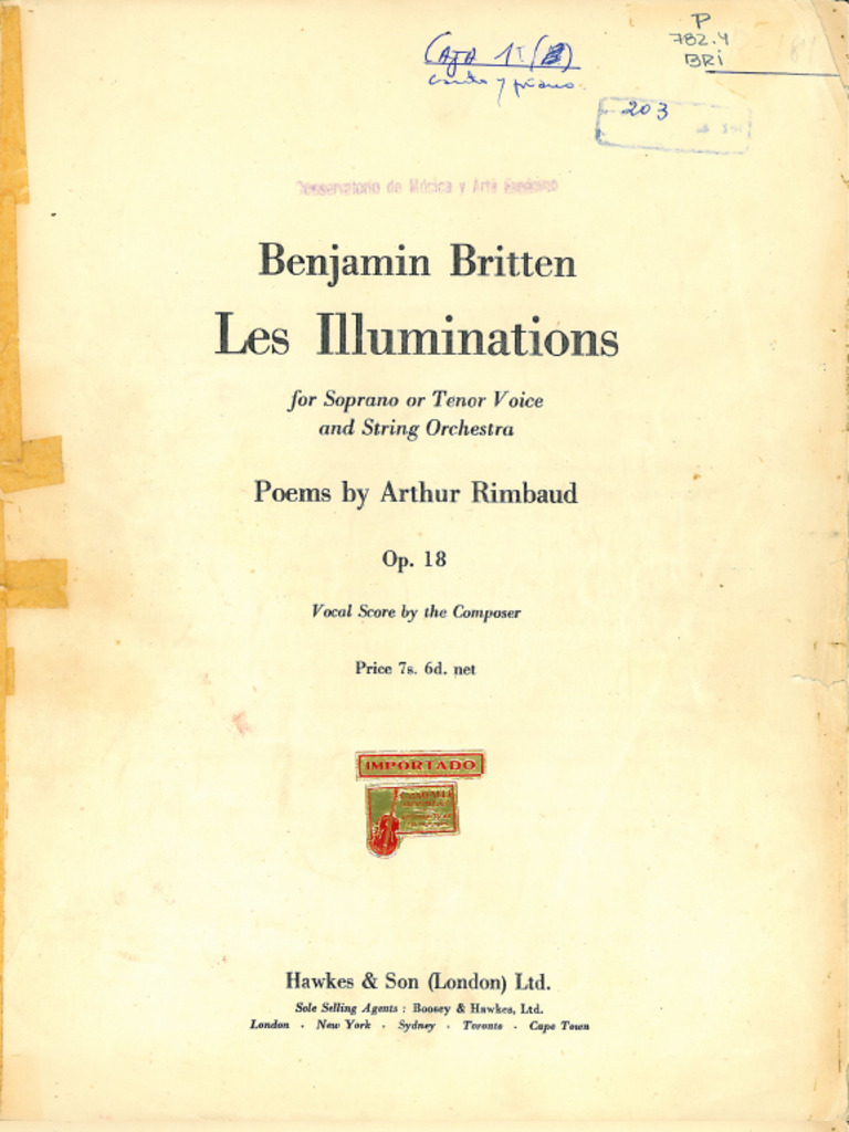 Britten - Les Illuminations | PDF