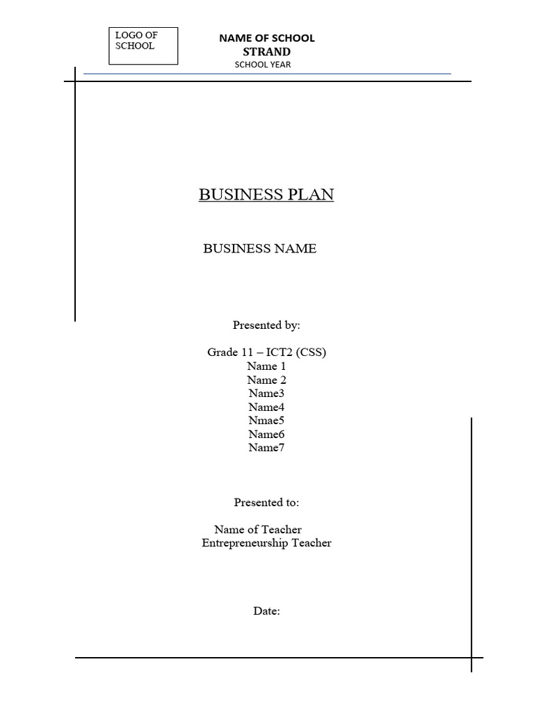 BUSINESS-PLAN-INITIAL-DRAFT | PDF | Foods