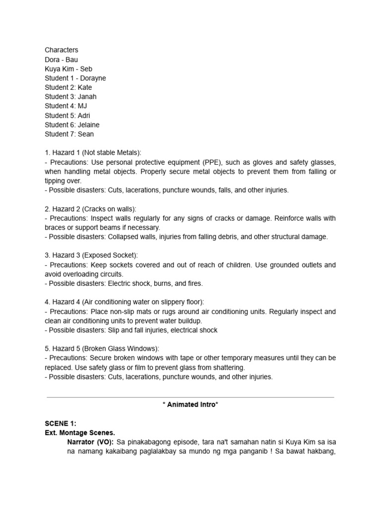 DRRR Peta-2 Finalized-Script | PDF