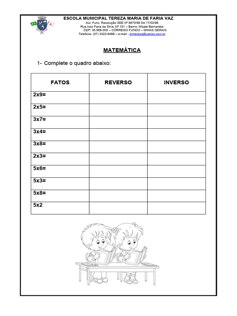 Matemática Inverso e Reverso | PDF