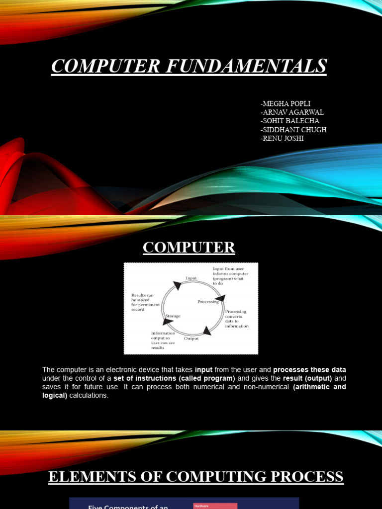 ITT Presentation (Comp Fund.) | PDF | Computer Data Storage | Operating System