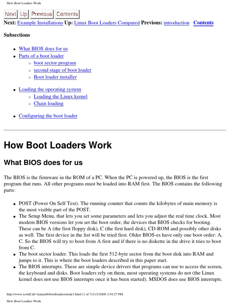 How Boot Loaders Work Pdf Booting Bios