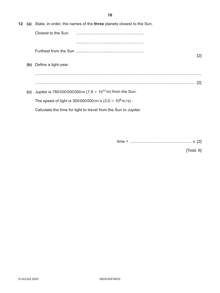 G10 宇宙问答 | PDF | Planets | Solar System