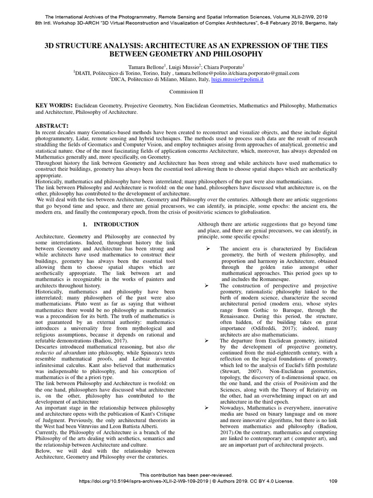 3D Structure Analysis Architecture As An | PDF | Space | Geometry