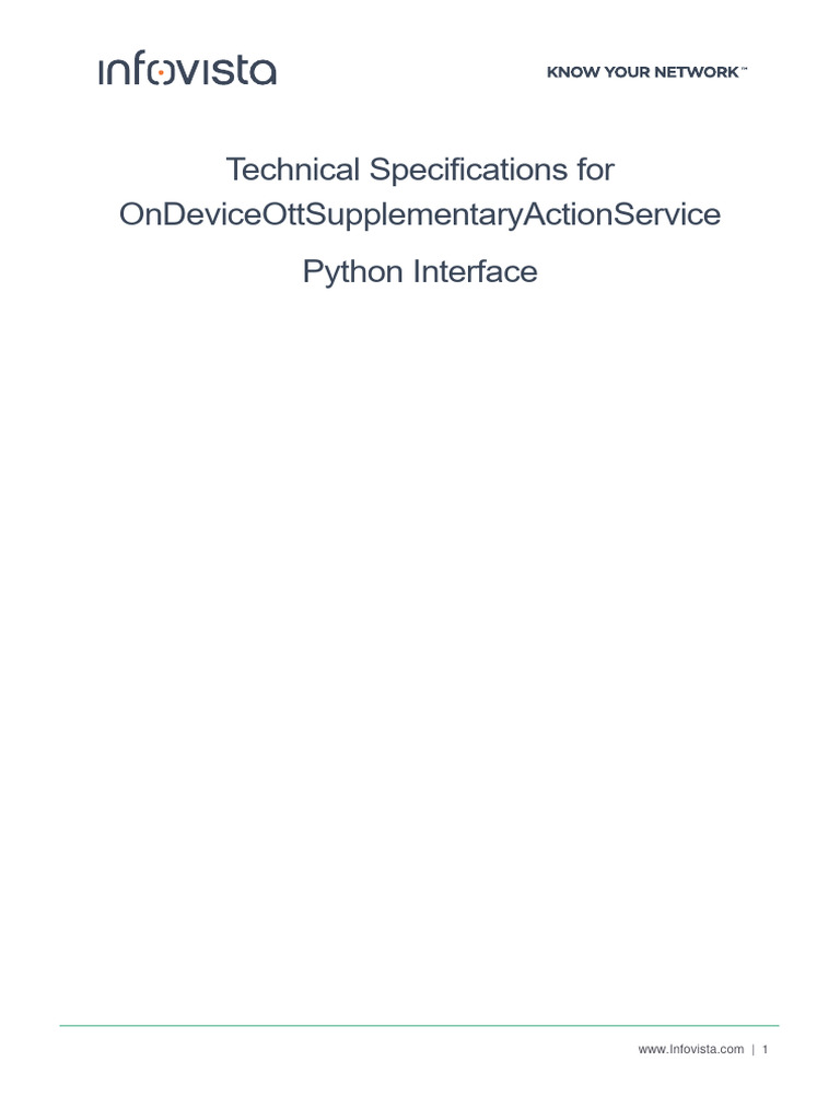 Technical Specification - OnDevice - OttSupplementaryActionService ...