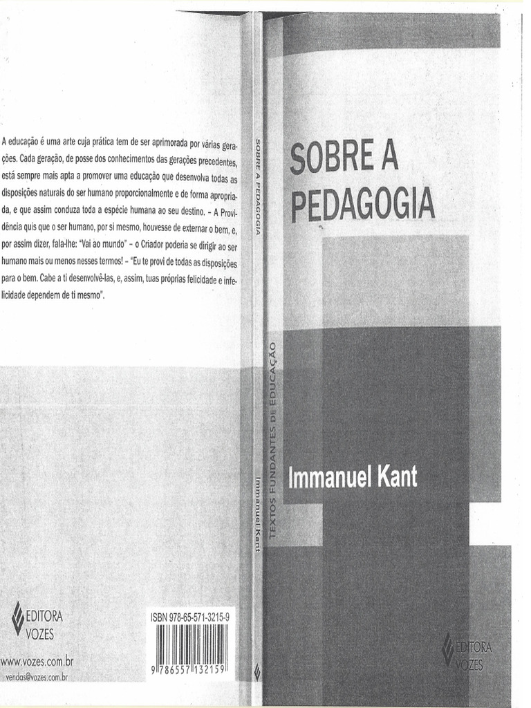 Sobre A Pedagogia (Immanuel Kant) | PDF