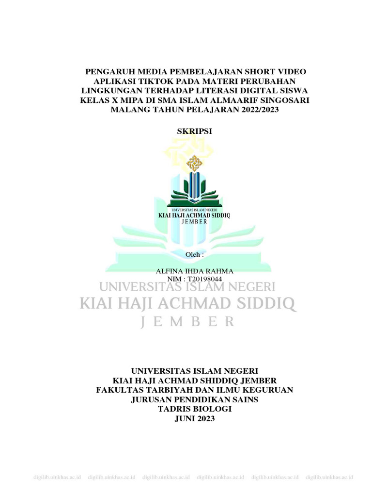 Alfina Ihda Rahma Skripsi Revisi Setelah Sidangwatermax | PDF