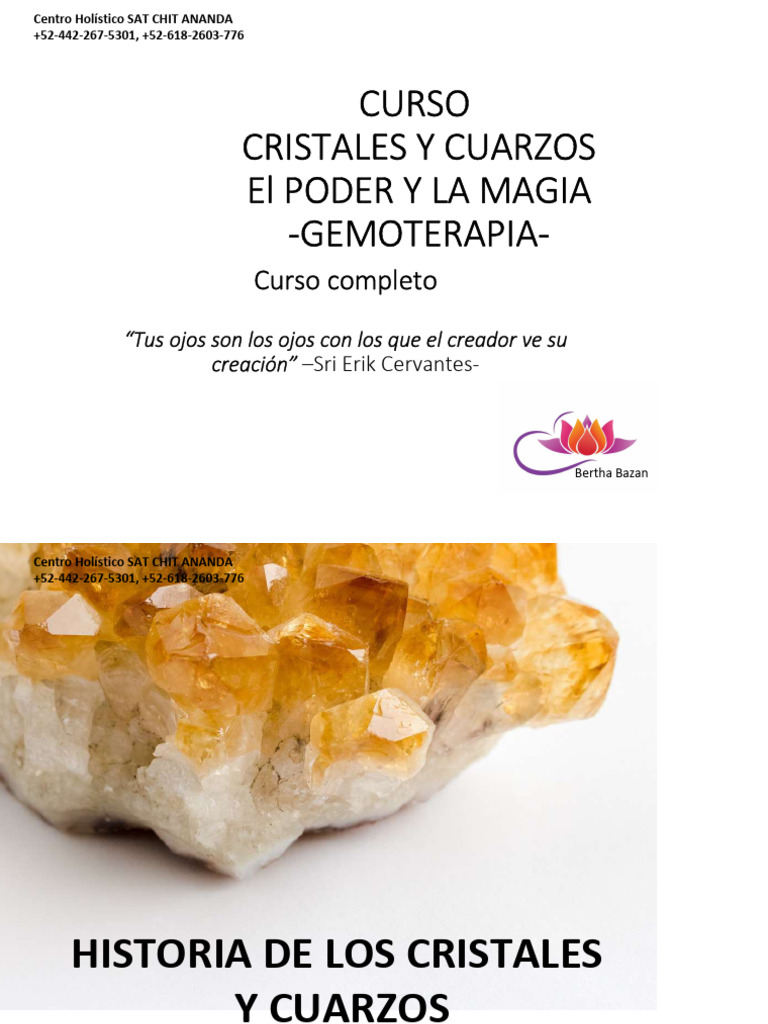 Curso de Cuarzos, Piedras y Gemoterapia | PDF | Amianto | Minerales