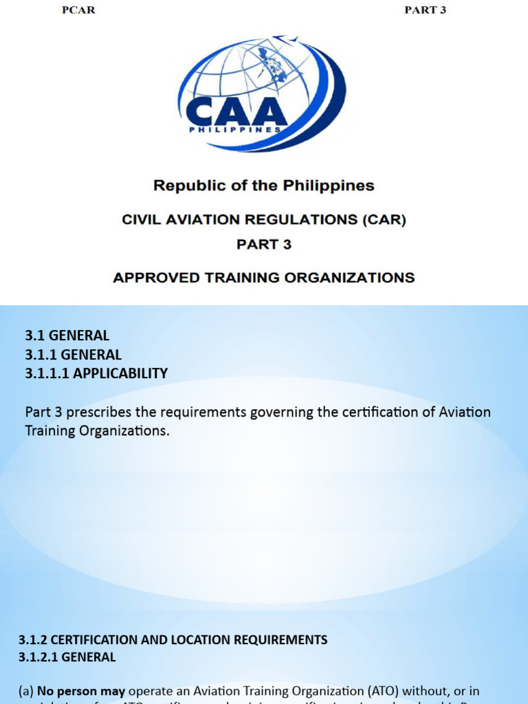 Pcar Part 3 PPT | Download Free PDF | Flight Instructor Pcar Part 3 PPT | Download Free PDF | Flight Instructor