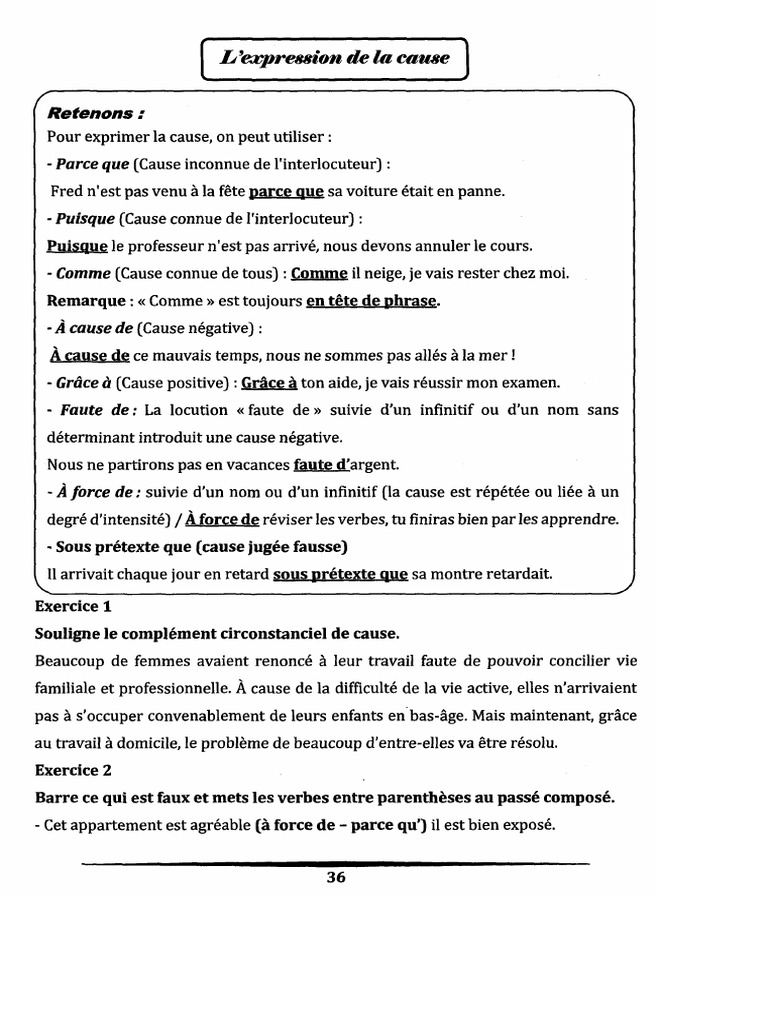 Cause - Conséquence | PDF