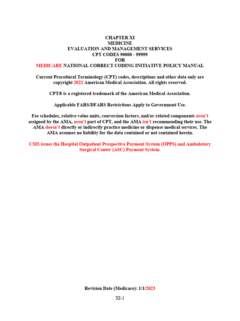 Chapter 11 Medicine - Evaluation and Management Services CPT Codes ...