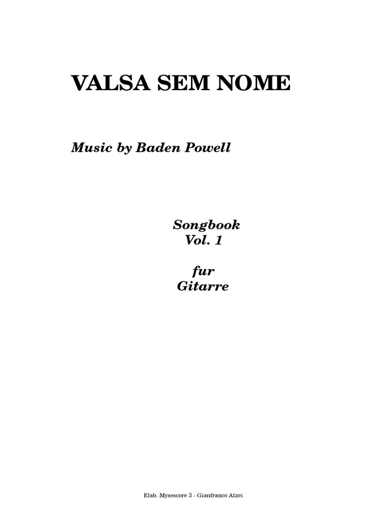 Valsa Sem Nome | PDF