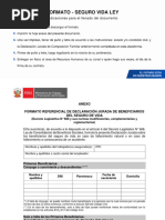 Declaración Jurada Vida Ley | PDF