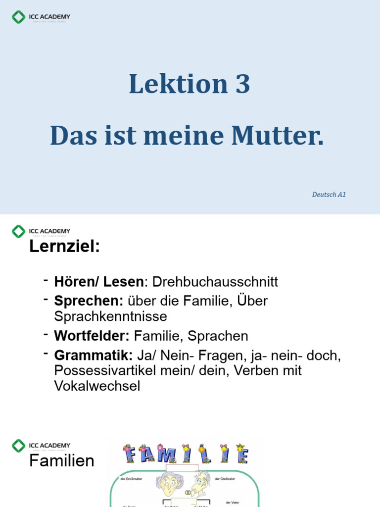 Lektion 3 | PDF