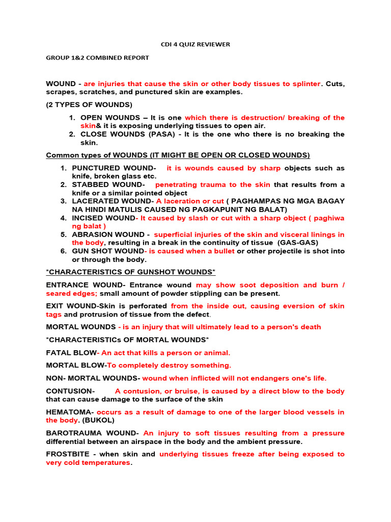 Cdi Midterm Reviewer | PDF | Crimes | Crime & Violence