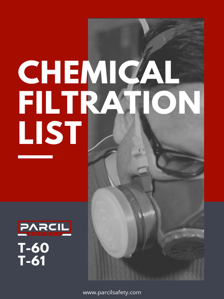 Half Face Respirator Chemical Filtration List | PDF | Calcium | Materials