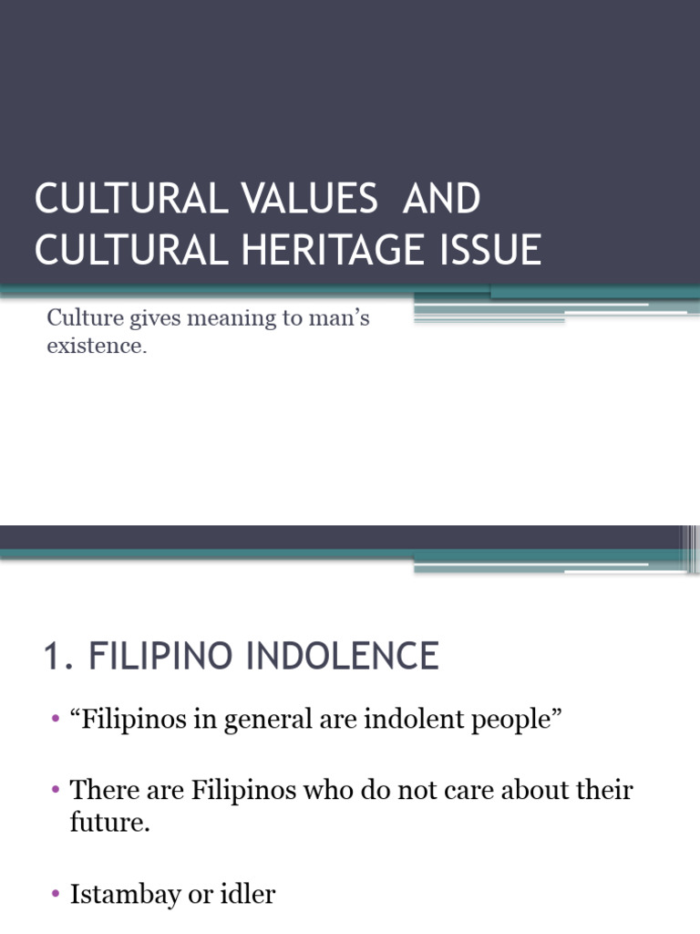 CULTURAL-ISSUE | PDF