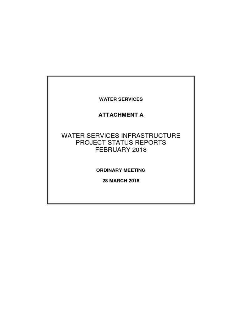 Item 14A Water Services Infrastructure Projects Status Reports February ...