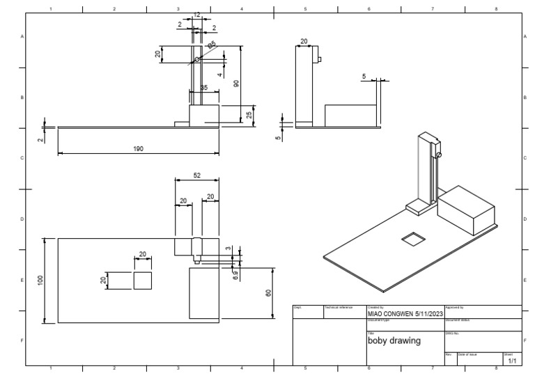 Boby Drawing Technical Reference | PDF