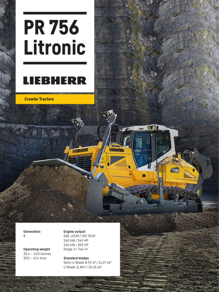 Technical Description PR 756 G8 Litronic | PDF | Horsepower ...