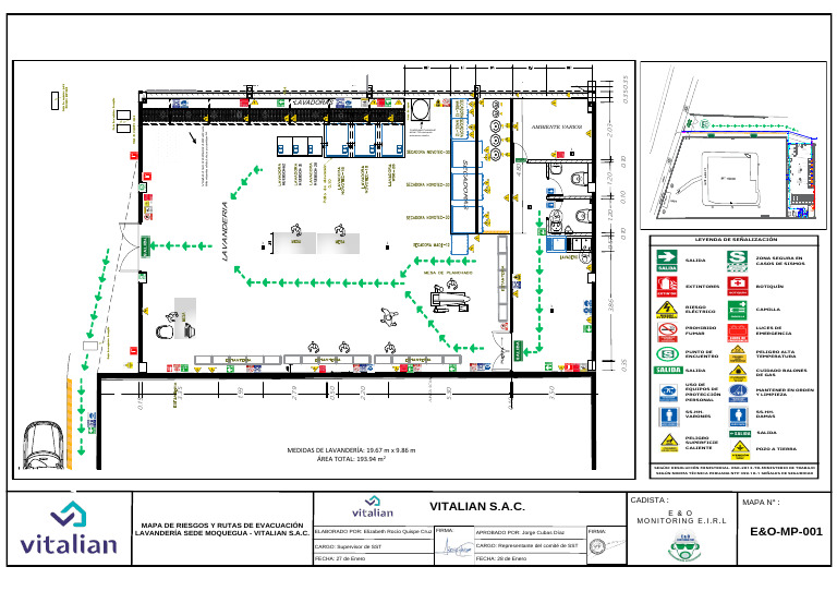Fr-sst-010 Mapa de Riesgos Lavanderia v.2 (Compressed) | PDF
