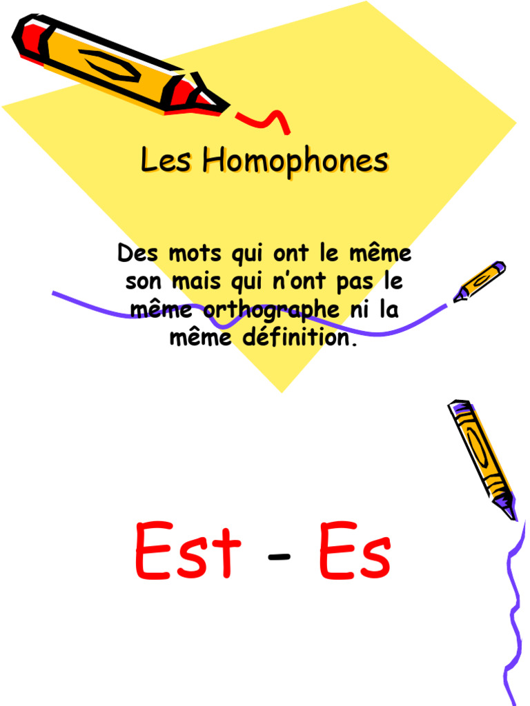 Guide des Homophones en Français | PDF | Phrase | Pronom