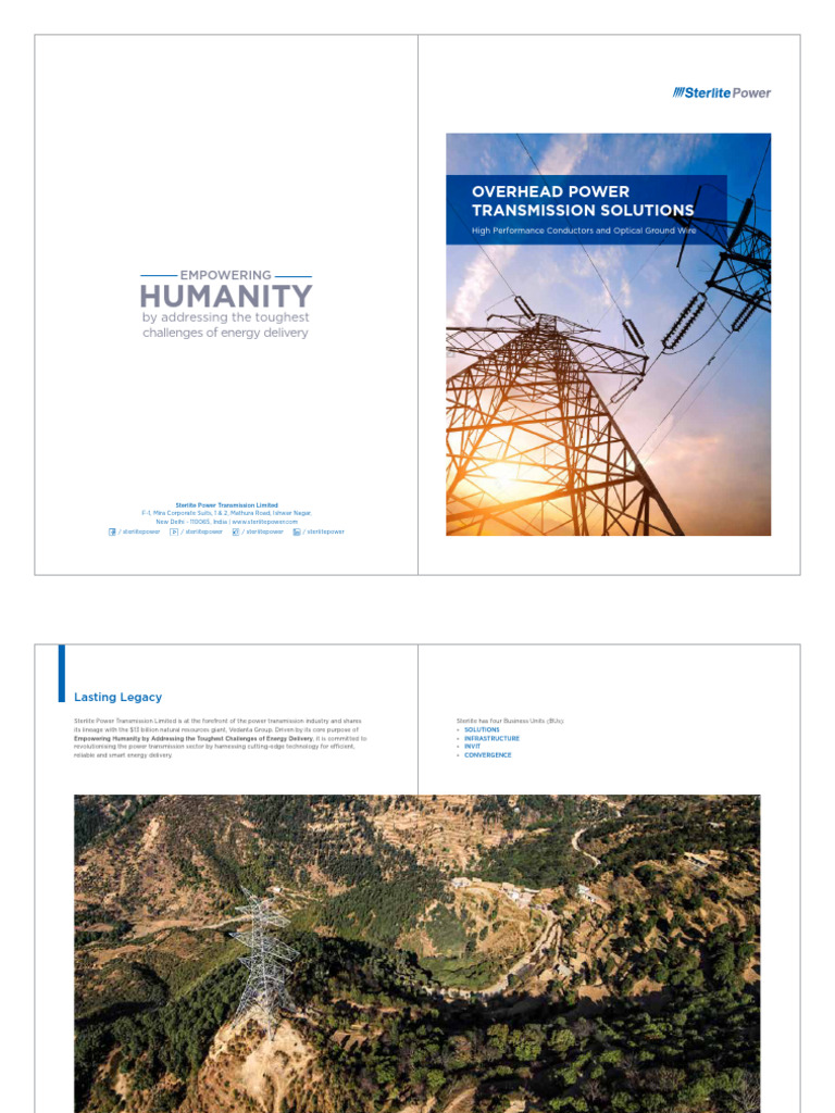 SPTL - Conductors & OPGW Brochure | PDF | Materials | Building Engineering
