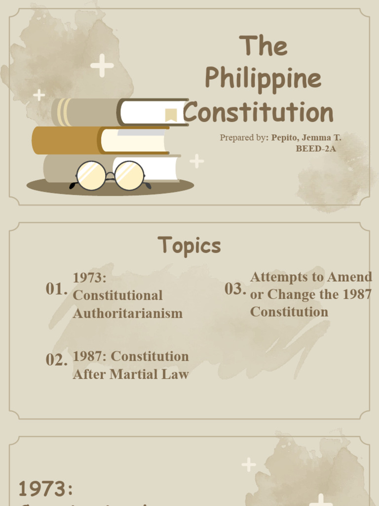 1973: Constitutional Authoritarianism | Download Free PDF | Constitutional Amendment | Corazon ...