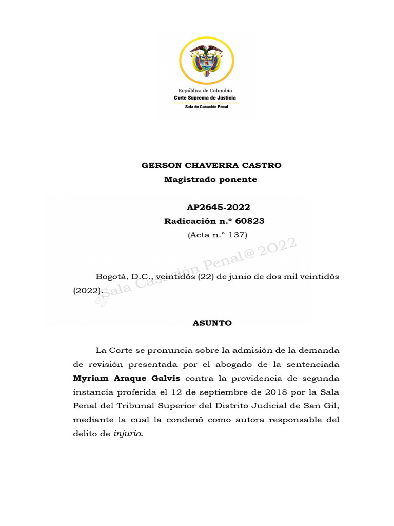 Ap2645 2022 (60823) | PDF | Sentencia (ley) | Queja