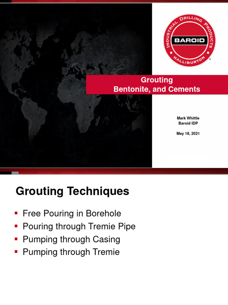 Grouting Whittle | PDF | Casing (Borehole) | Building Engineering