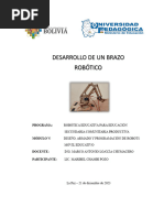 Brazo Robotico Simulacion Arduino | PDF