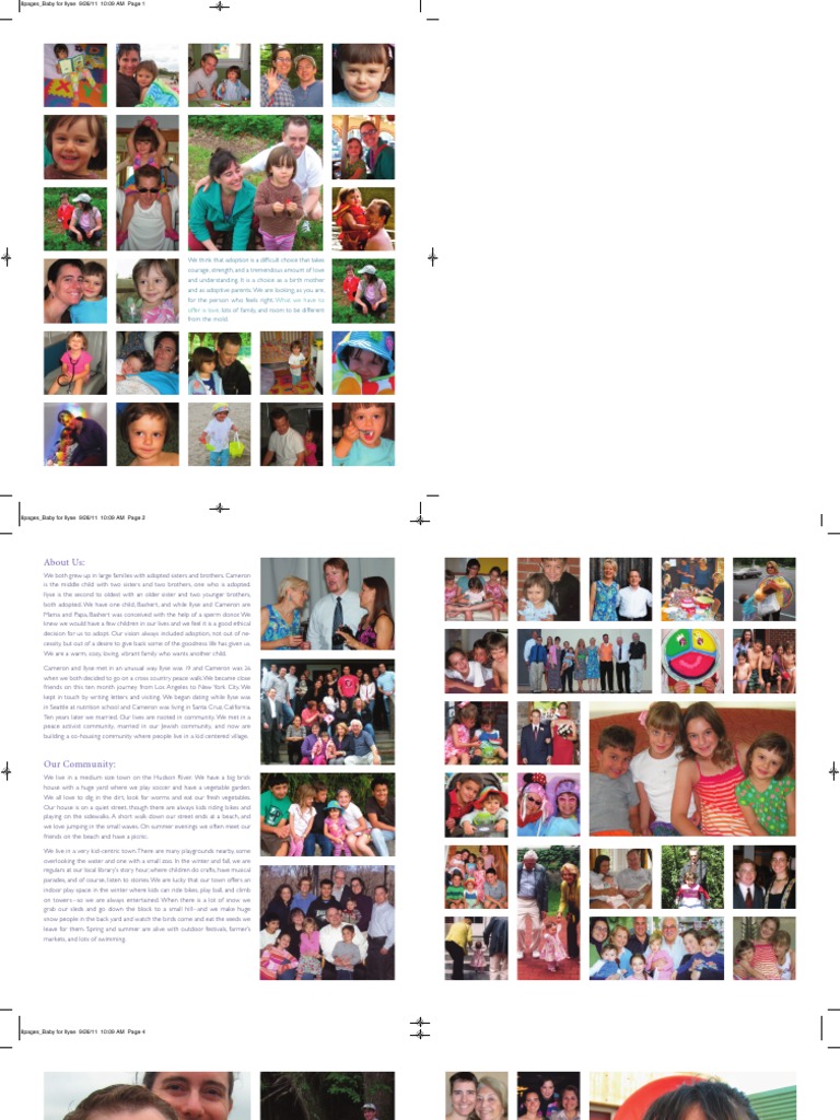 Ilyse and Cameron's Adoption Profile | PDF | Adoption | Leisure