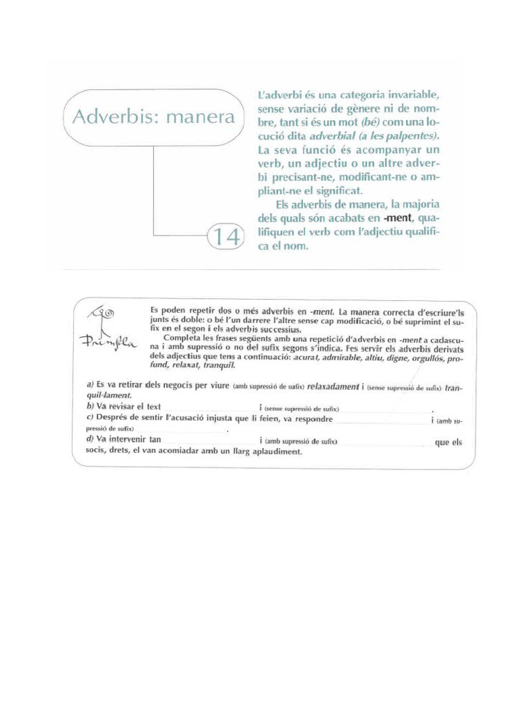 Adverbis (Morfologia) | PDF