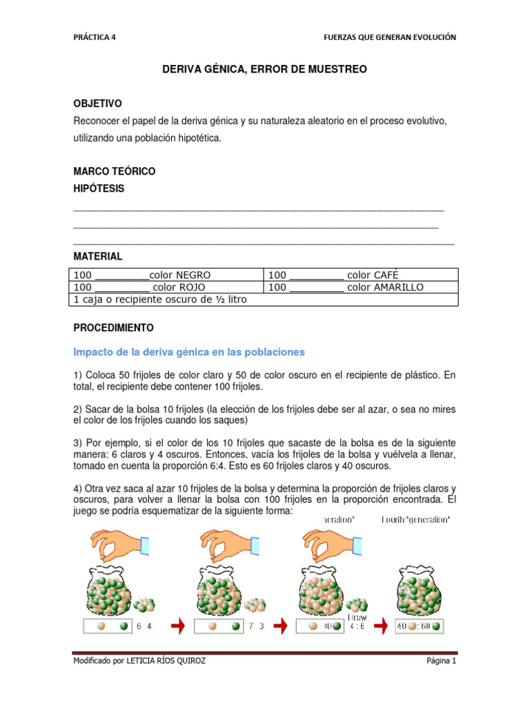 Impacto de la Deriva Génica | PDF | Evolución | Genética