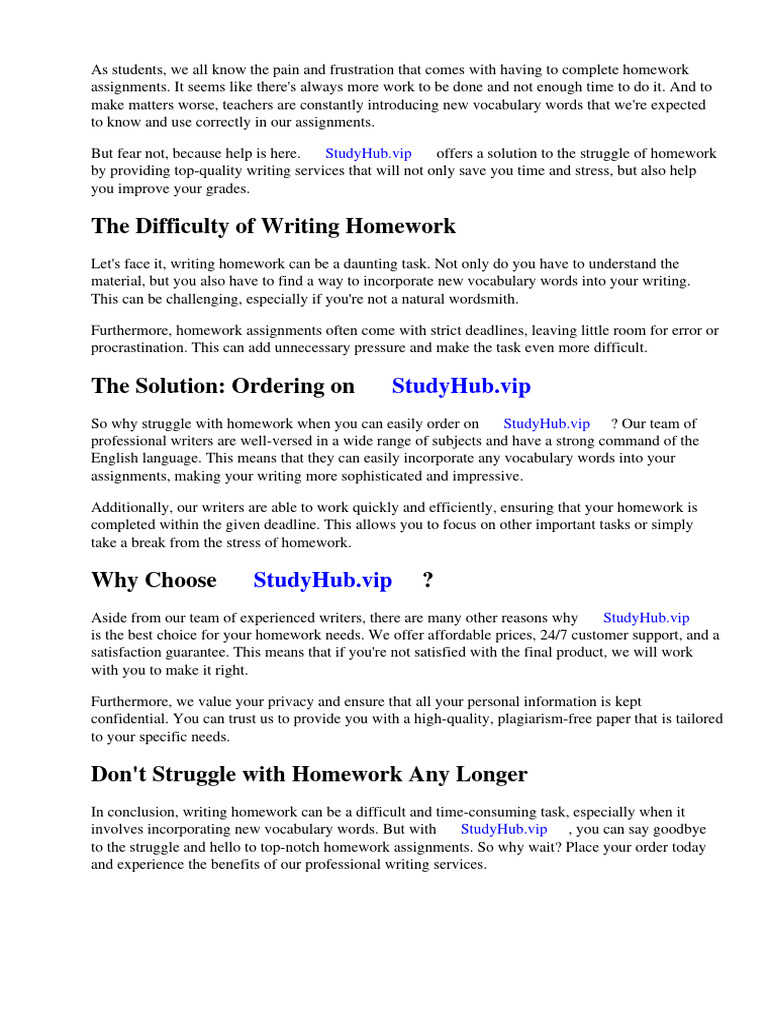 The Homework Machine Vocabulary Words | PDF | Safari (Web Browser ...