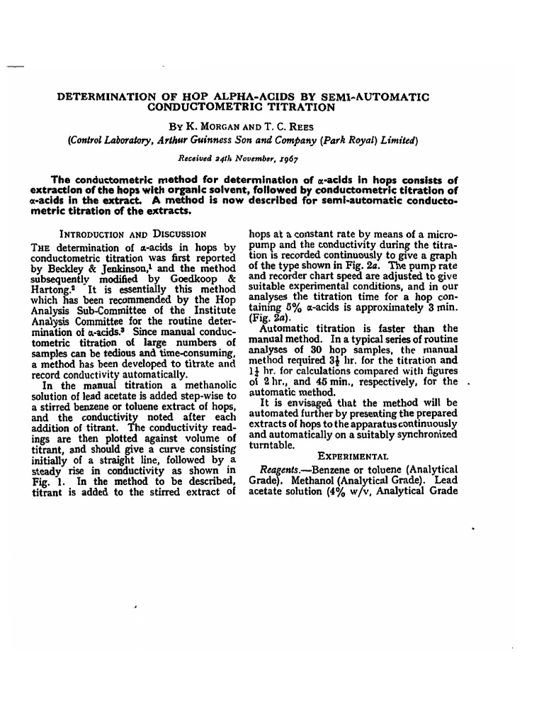 J Institute Brewing - July‐August 1968 - Morgan - DETERMINATION OF HOP ...