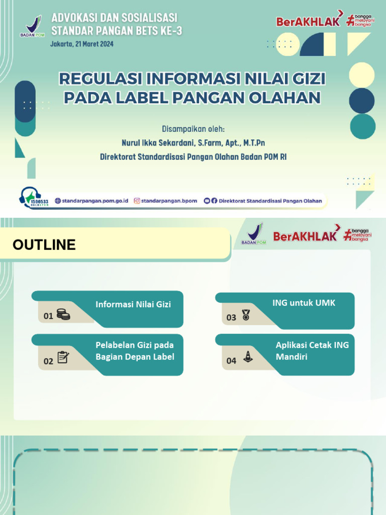 Panduan Informasi Nilai Gizi Pangan | PDF | Kesehatan Holistik