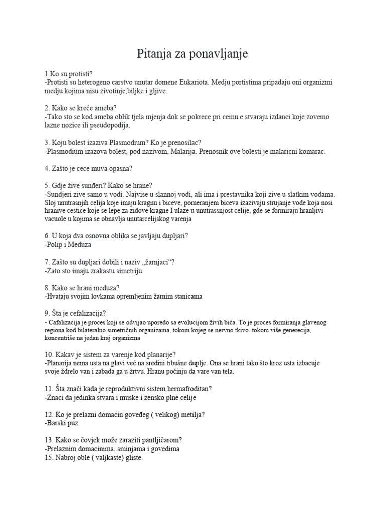 Domaci Rad Iz Biologije | PDF