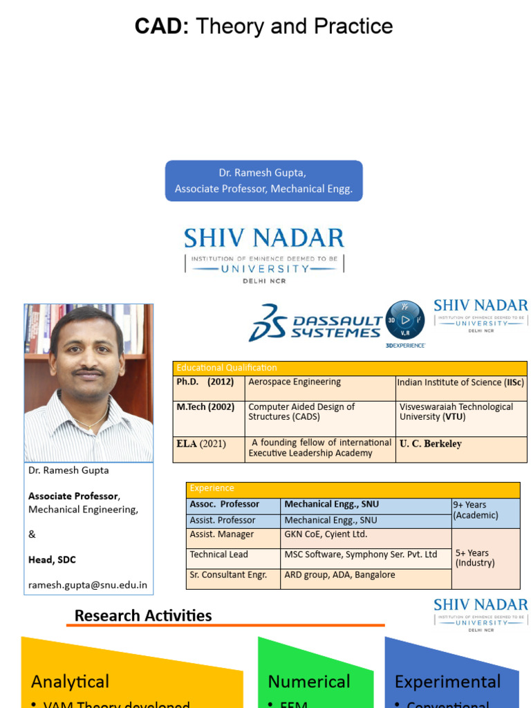 Slides CAD | PDF | Computer Aided Design | 3 D Modeling