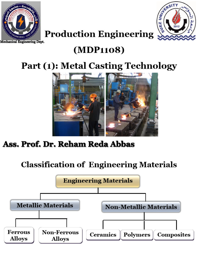 إنتاج1 Sand Casting (Part one) | PDF | Casting | Materials