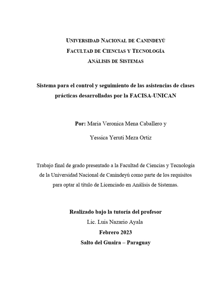 Form 001 - Estructura Del Informe Del TFG (Libro) Versión 2 | PDF ...