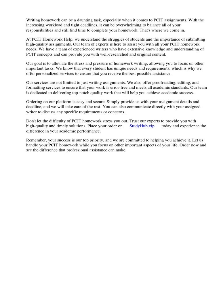 Pcit Homework | PDF | Science, Technology, Engineering, And Mathematics ...